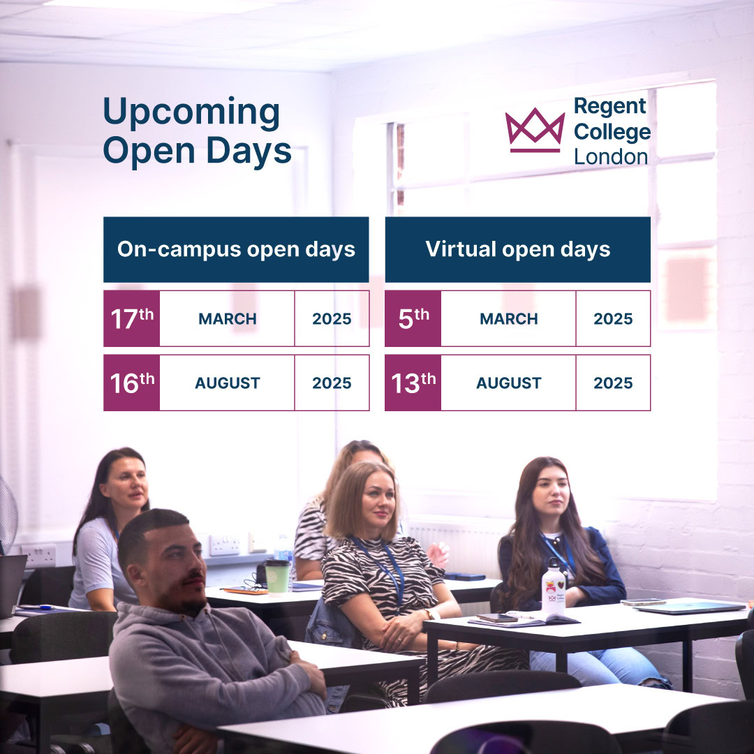 Open Days and Events - Regent College London | RCL